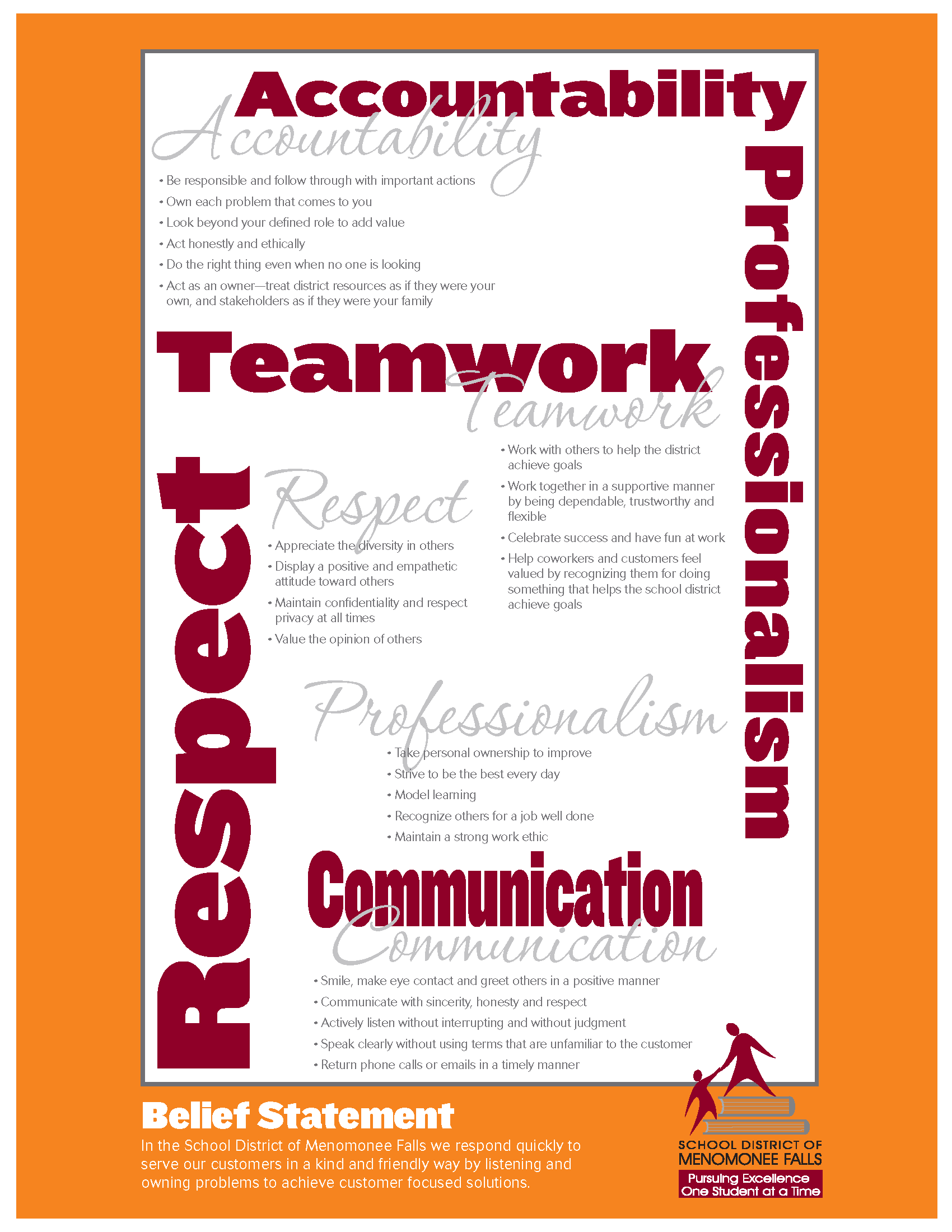 A Team’s Standards of Service Excellence – 9P Online